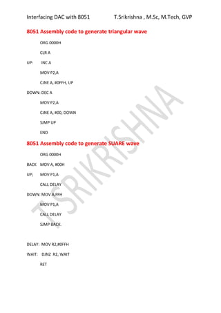 DAC Interfacing with 8051.pdf