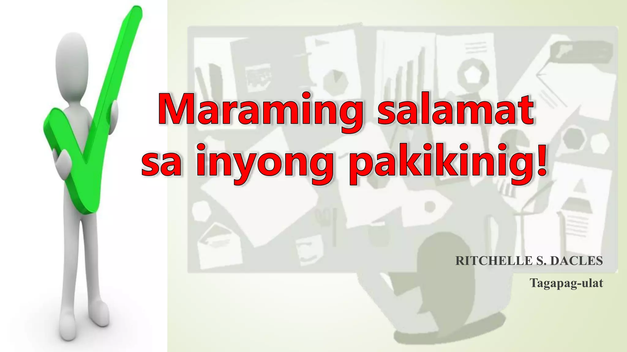 Paglalahad ng Resulta ng Pananaliksik | PPTX