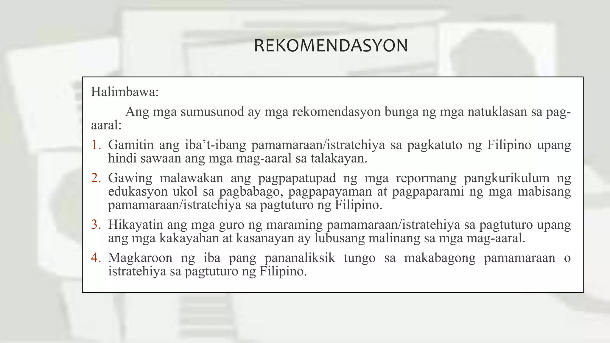 Paglalahad ng Resulta ng Pananaliksik | PPTX