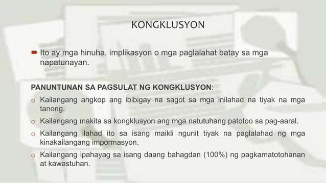 Paglalahad ng Resulta ng Pananaliksik | PPTX