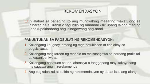 Paglalahad ng Resulta ng Pananaliksik | PPTX