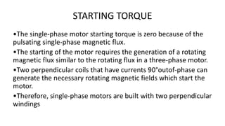 Design of Single Phase Induction Motor | PPTX