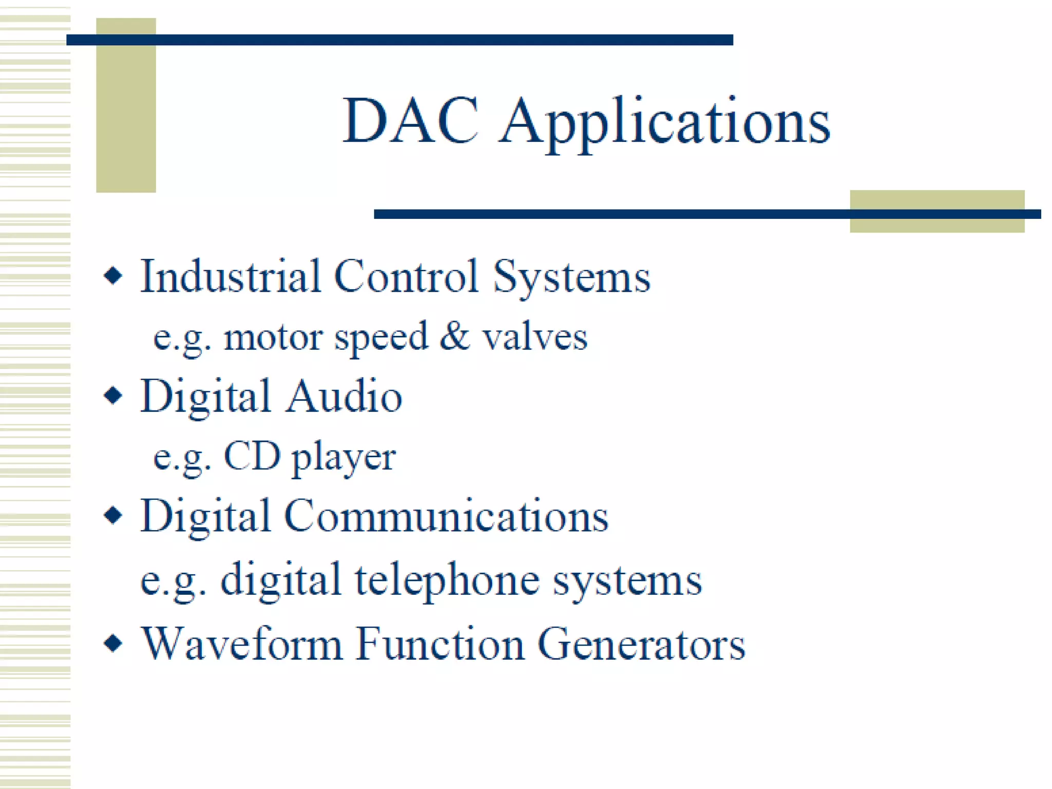 DAC , Digital to analog Converter | PPT