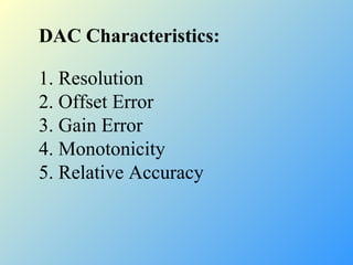 DAC , Digital to analog Converter | PPT