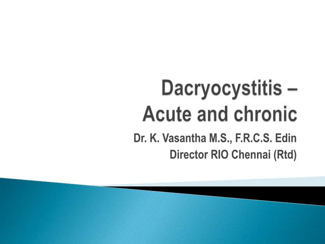 Dacryocystitis | PPTX