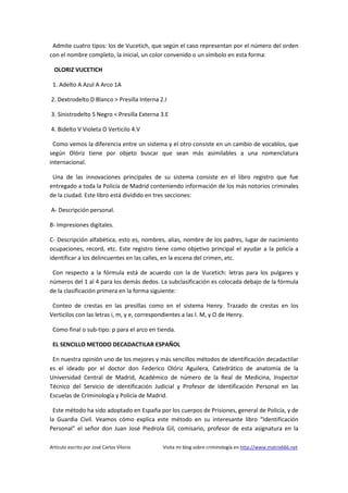 Dactiloscopia | PDF