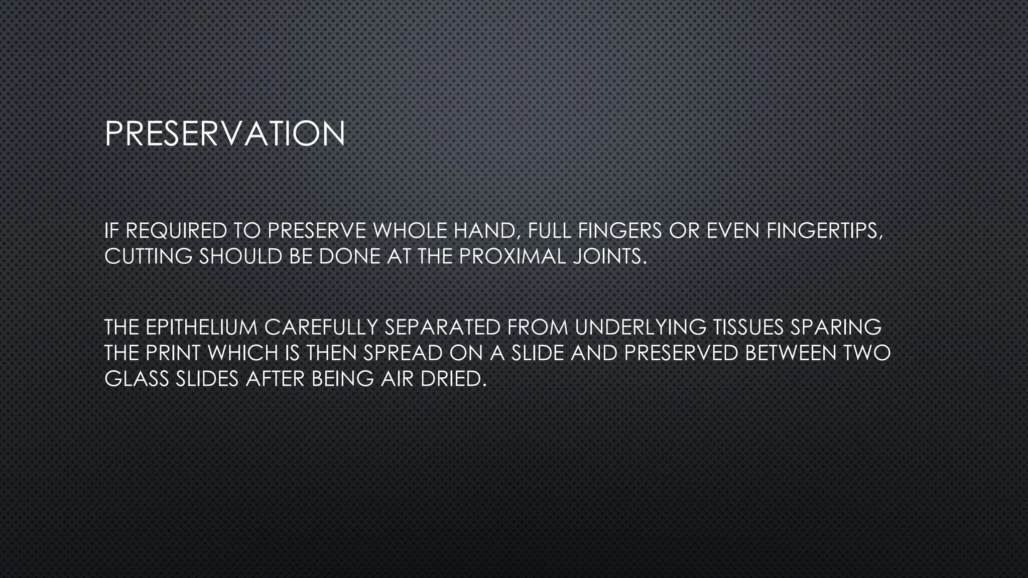Dactylography is the study of fingerprints in human | PPTX