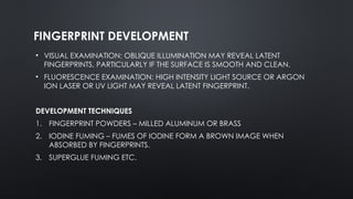 Dactylography is the study of fingerprints in human | PPTX | Crime & Harmful Acts to Individuals ...
