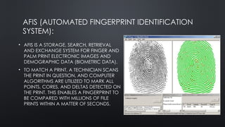 Dactylography is the study of fingerprints in human | PPTX
