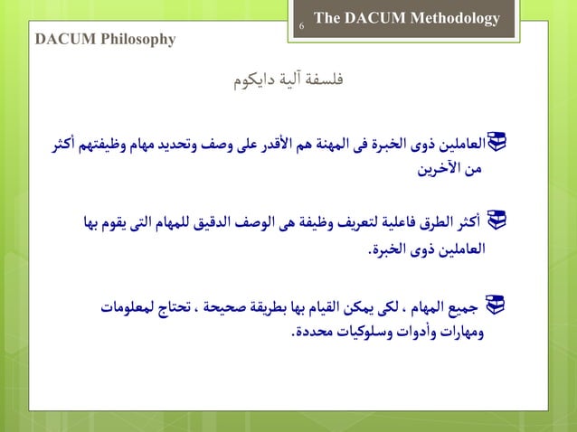 DACUM Guiding the Panel_ِArabic.ppt