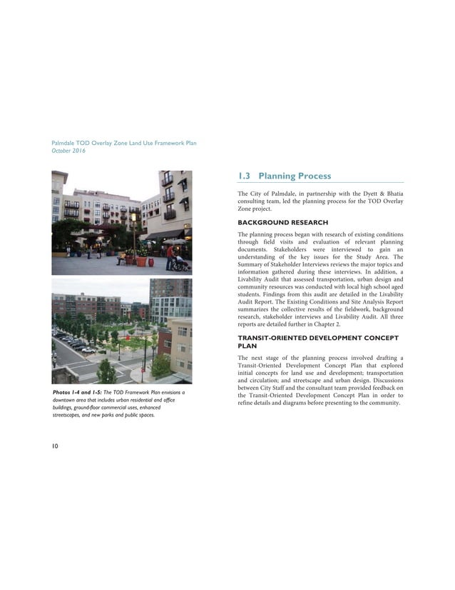 TOD Overlay Zone Land Use Framework Plan 11-25-15 | PDF