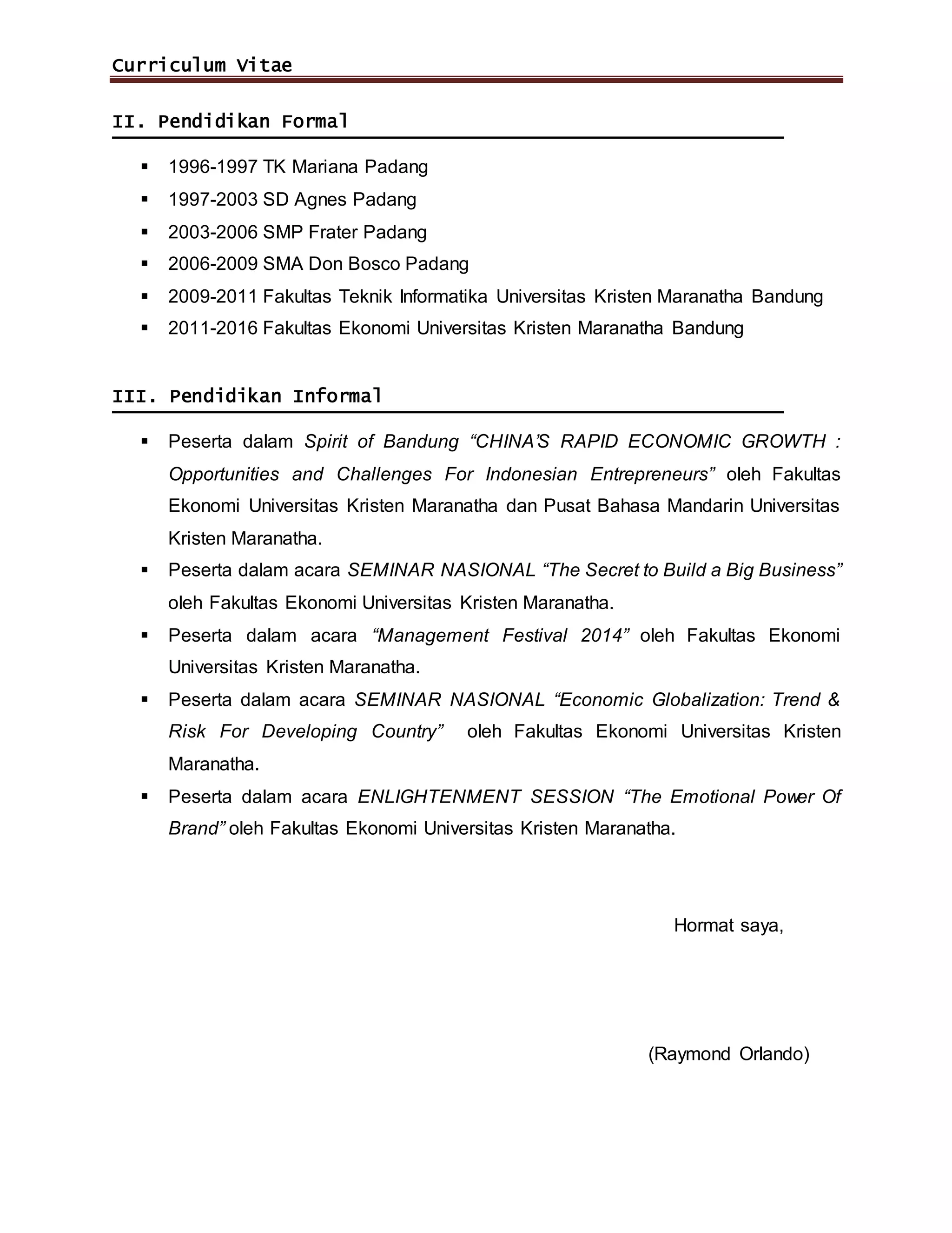 Curriculum Vitae | DOCX