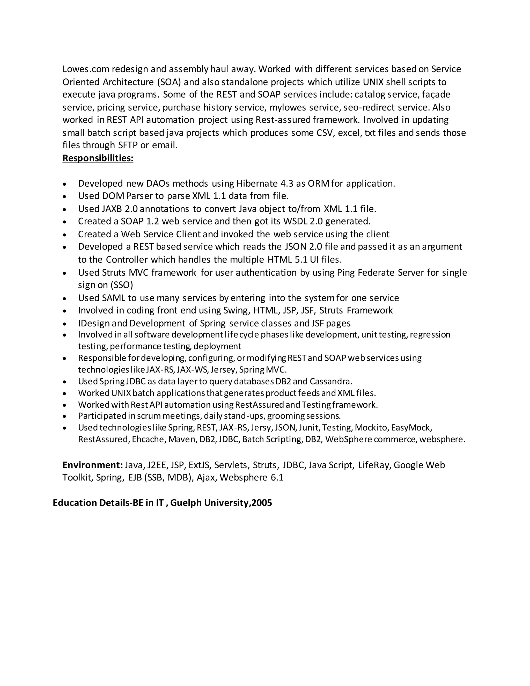hadoop resume | DOCX