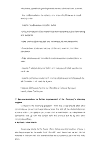 OJT Report-Mark | PDF