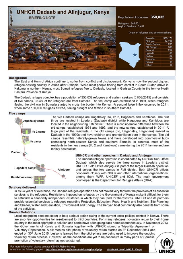Dadaab briefing august 2015 | PDF