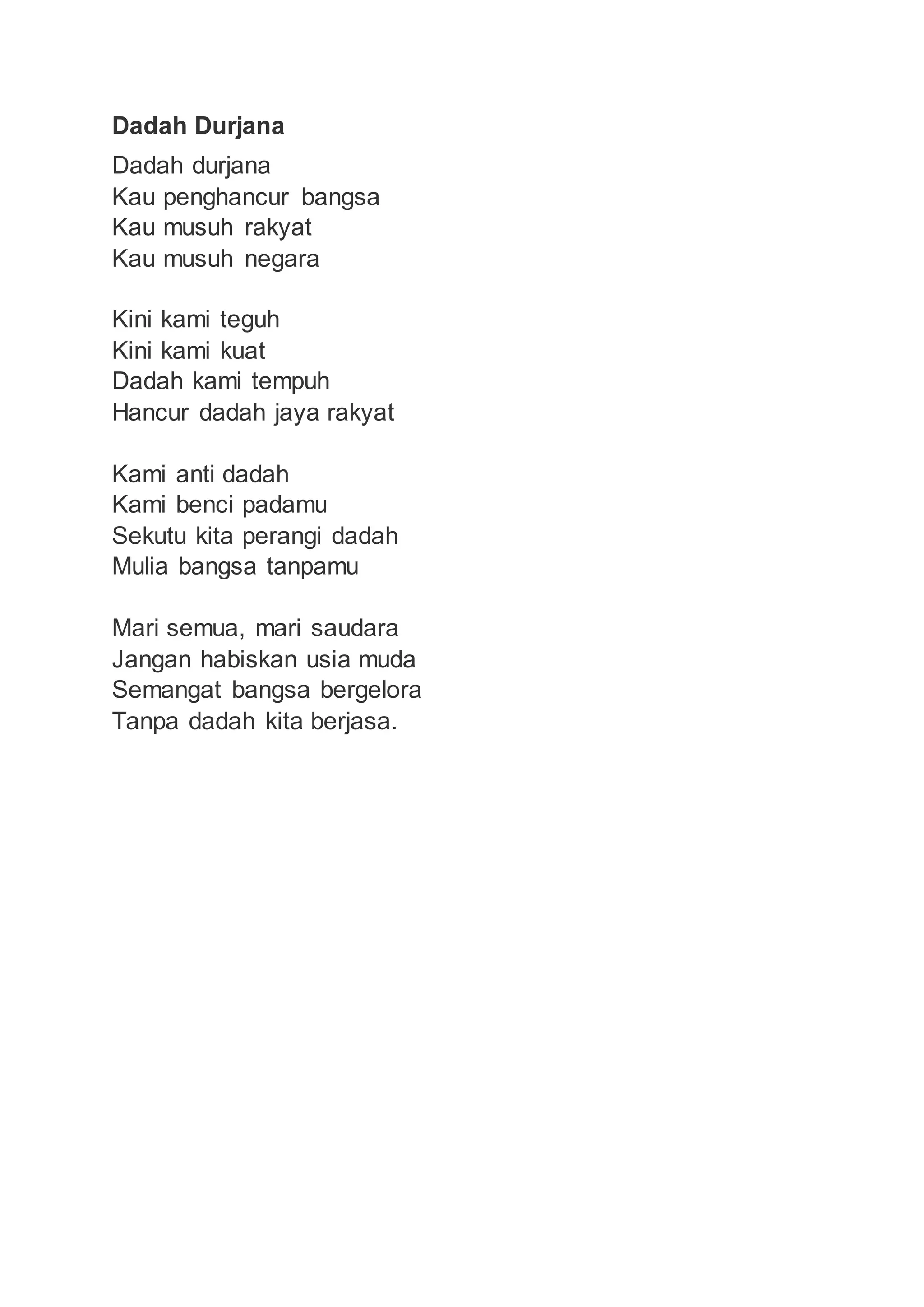 Dadah durjana | DOCX