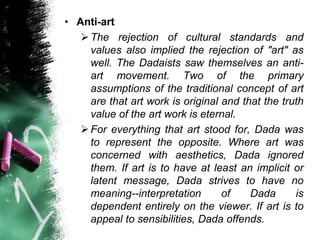 Dadaism | PPTX