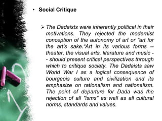 Dadaism | PPTX