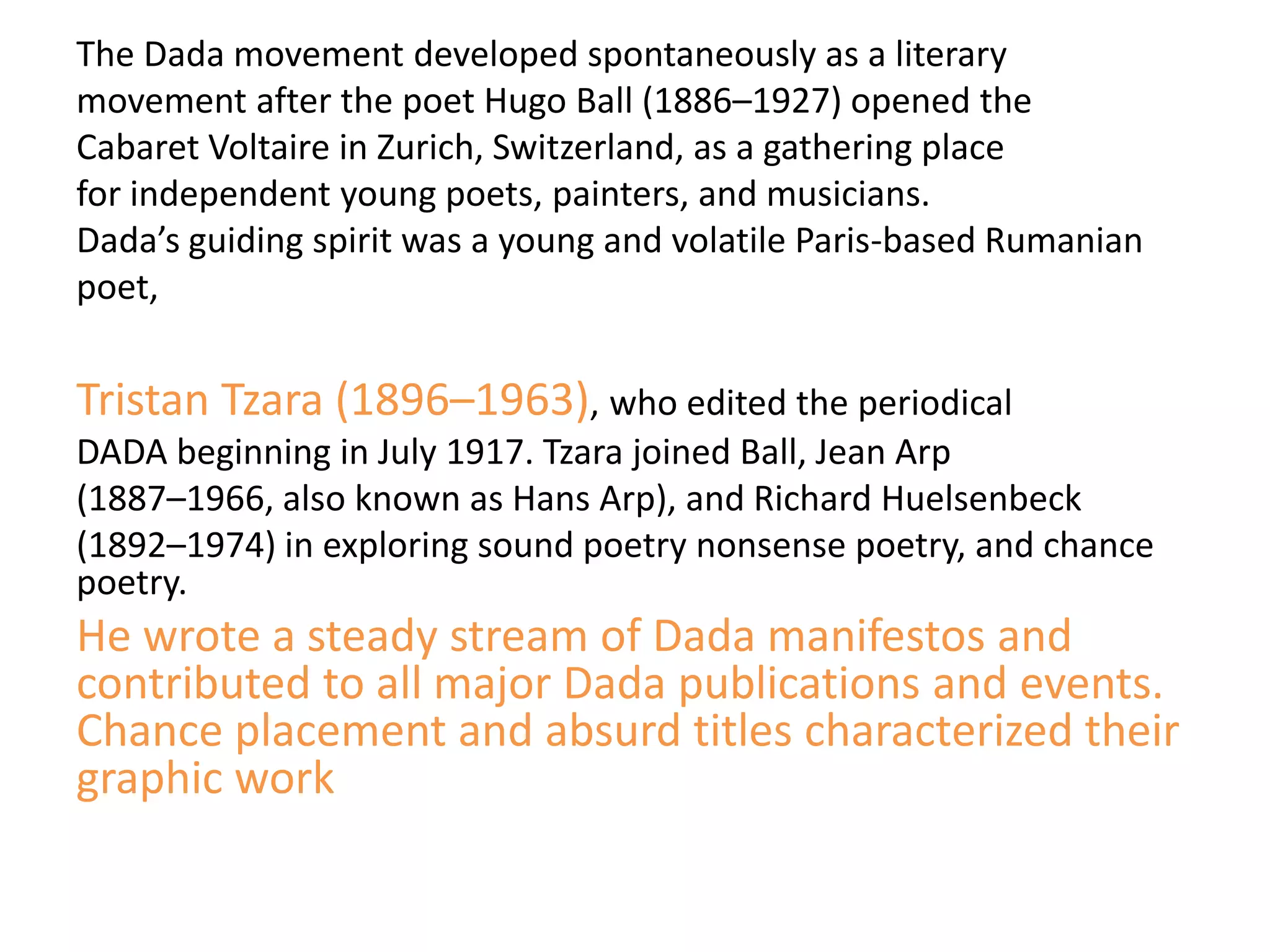 Dadaism- History of Graphic Design | PPTX