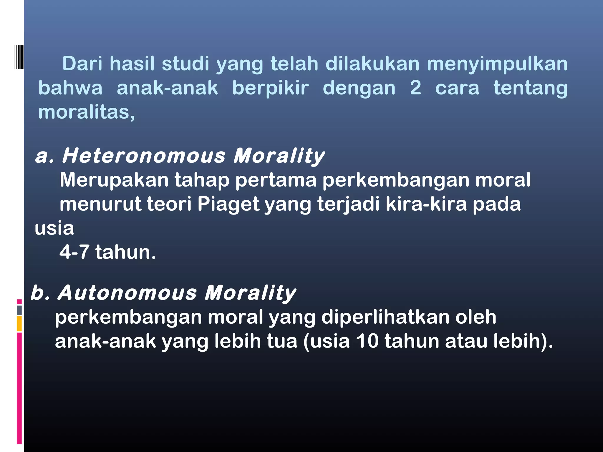 PERKEMBANGAN KOGNITIF, MORAL DAN SOSIAL | PPT