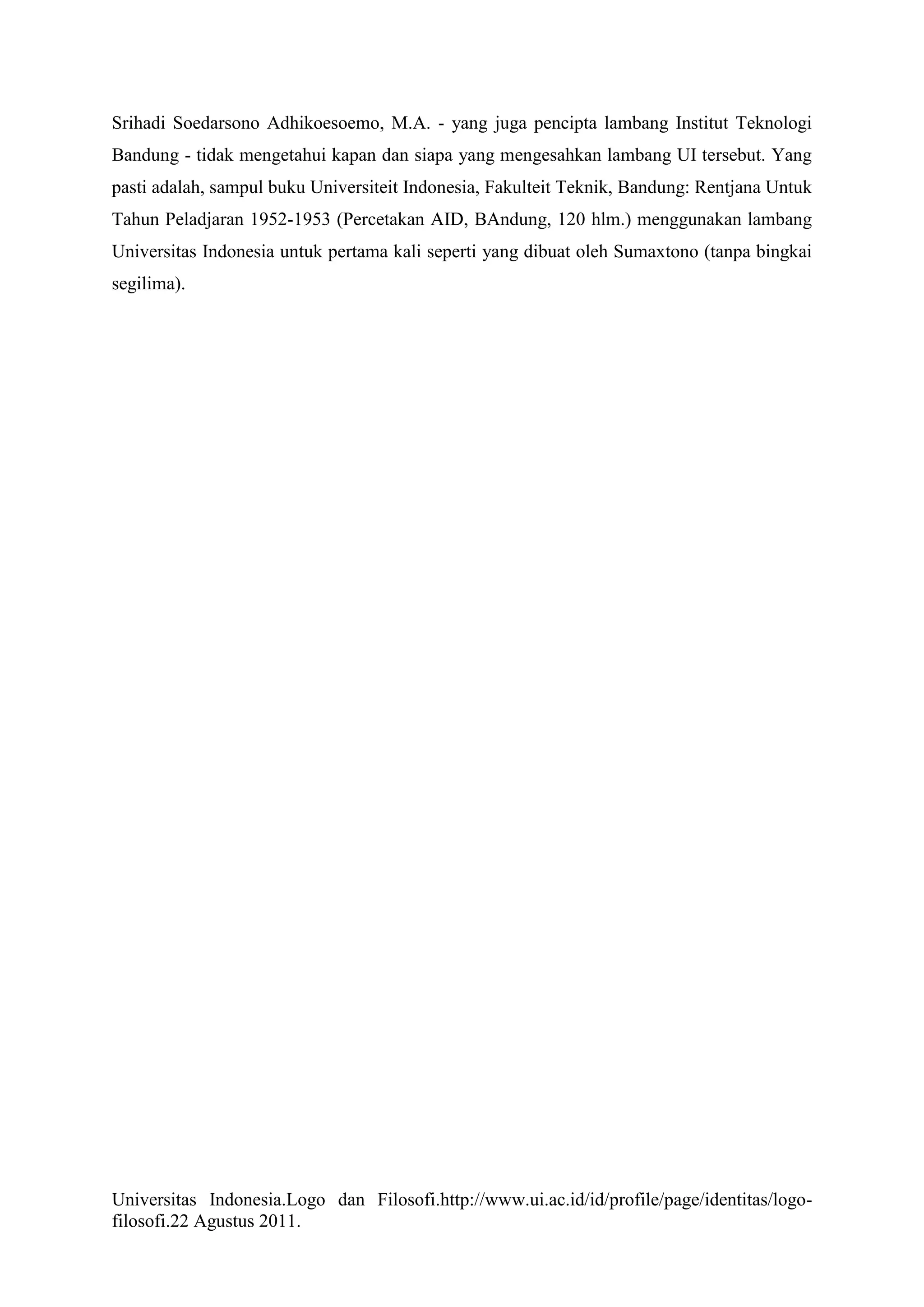 Makna Lambang Makara UI | PDF