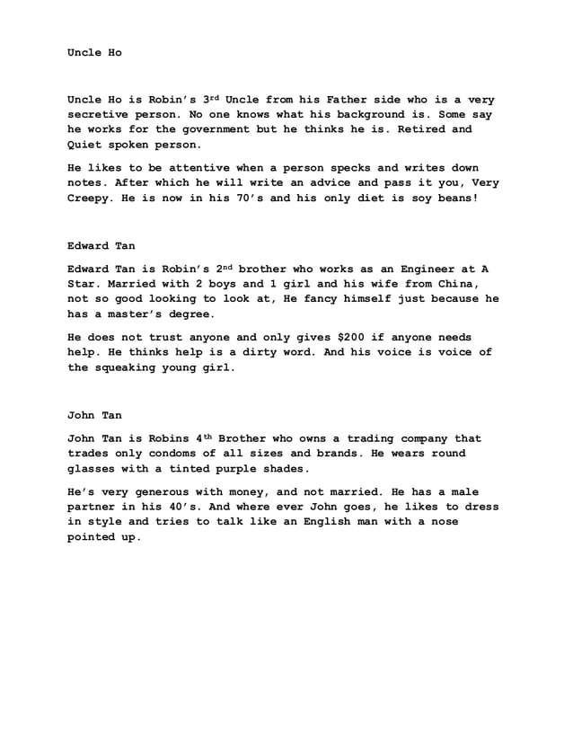 WSQ WRITE A SITCOM SCRIPT - part 2 | PDF
