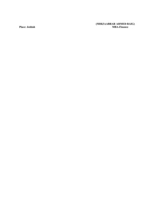 Mirza Abrar Ahmed Baig CV | DOC