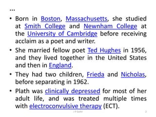 Module-3 American Poetry "Daddy" by Sylvia Plath | PPTX