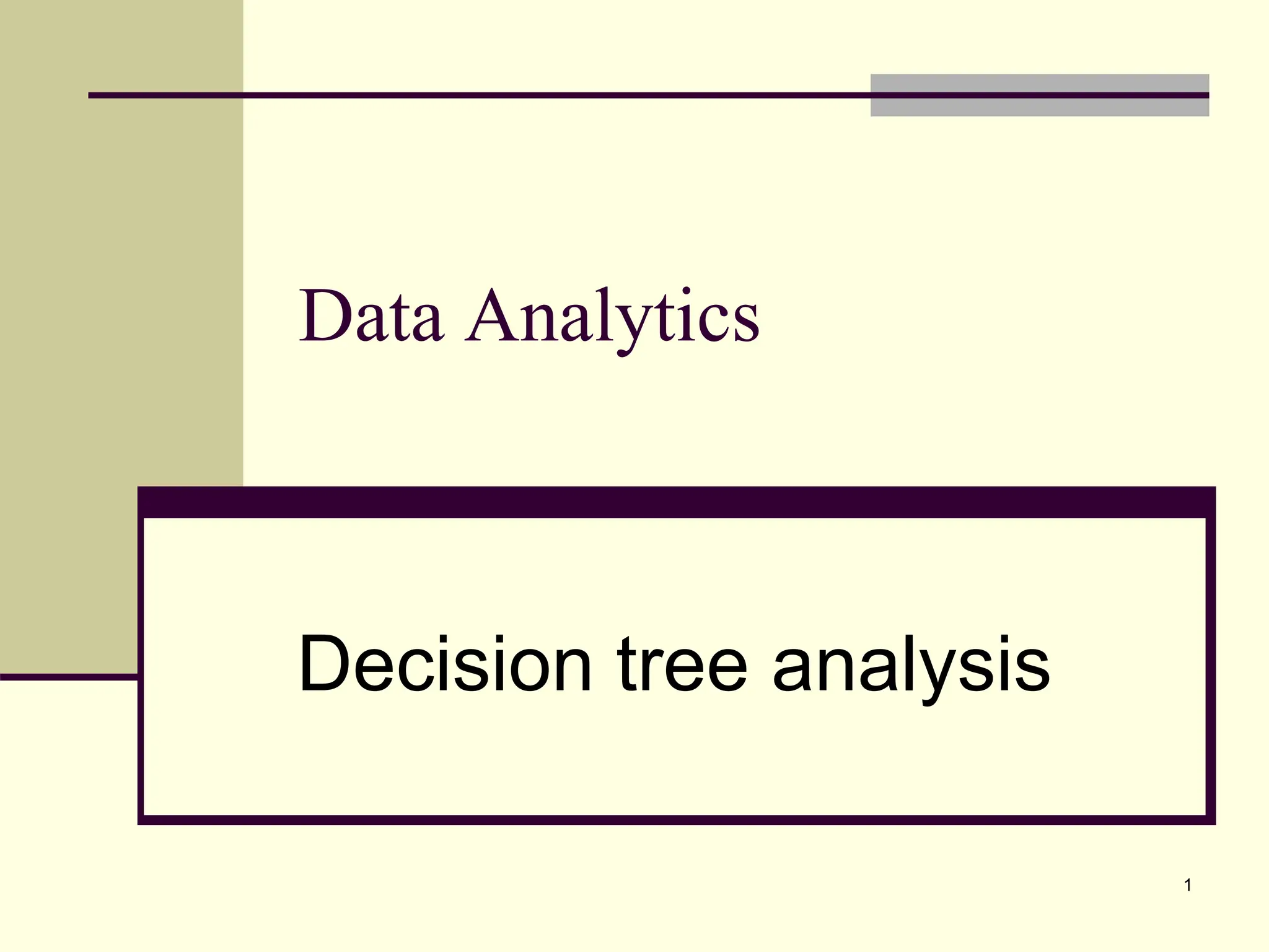 DA_Data Analysis pot sheet Decision tree.ppt