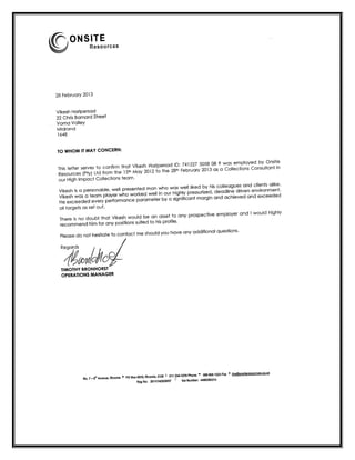 Vikesh CV - Updated July 2013 | PDF