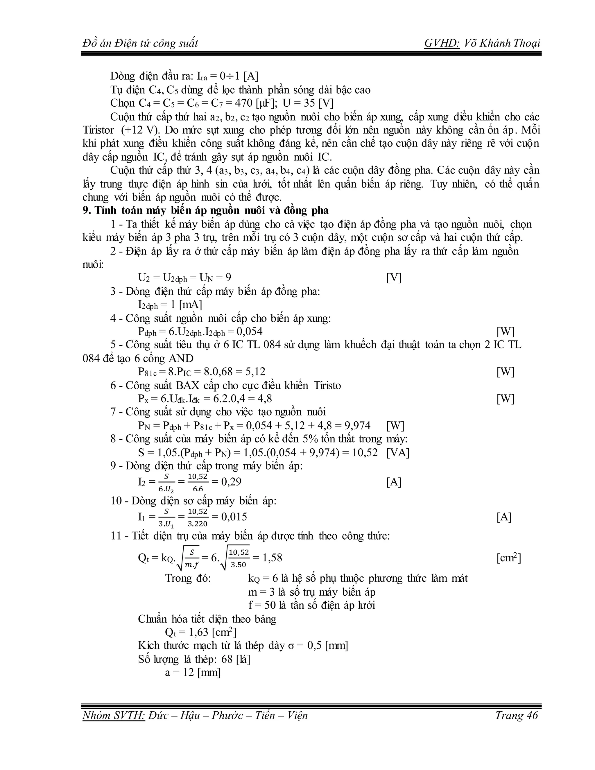 Do an Dien tu cong suat - UTE | DOCX