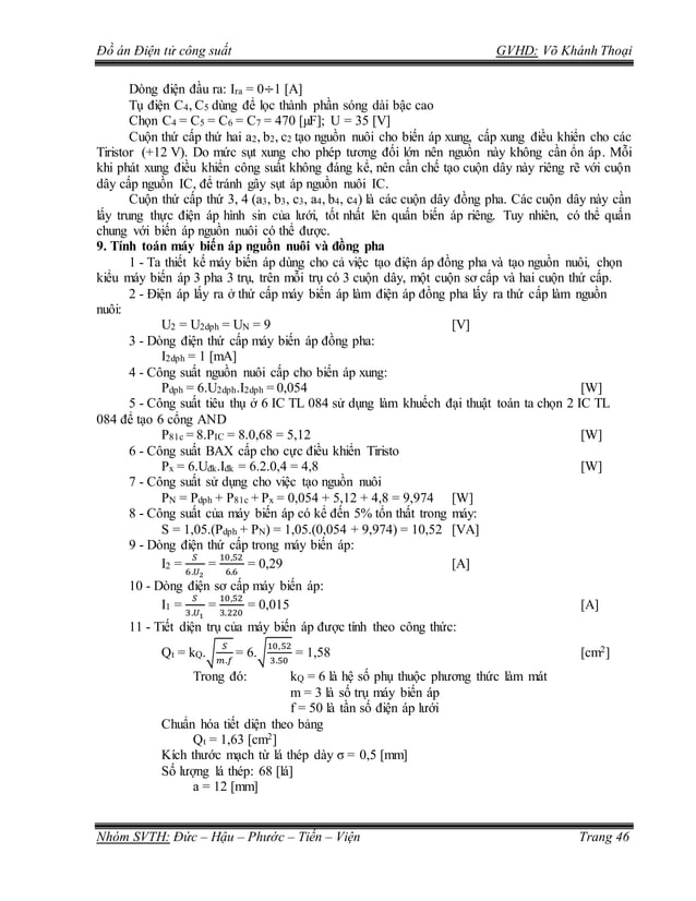 Do an Dien tu cong suat - UTE | DOCX