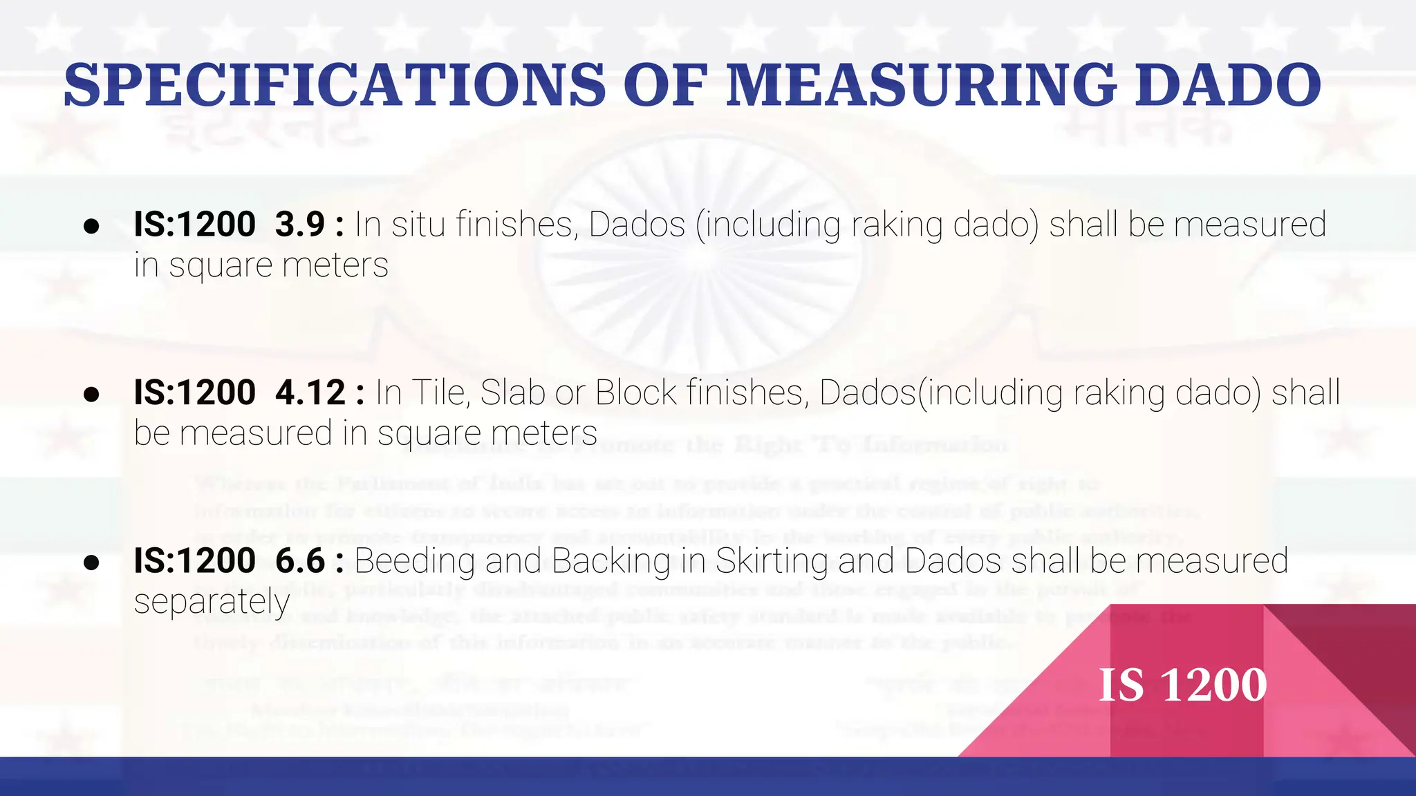 Dado.pptx Marble specifications of Dado work | PPTX