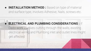 Dado.pptx Marble specifications of Dado work | PPTX