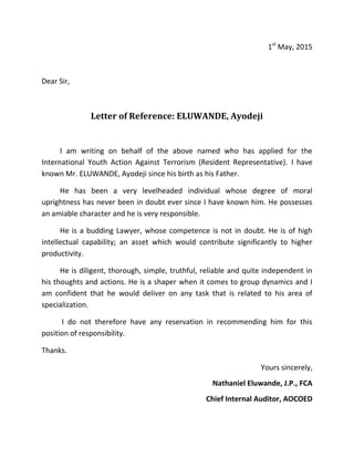 Recommendation Letter | PDF