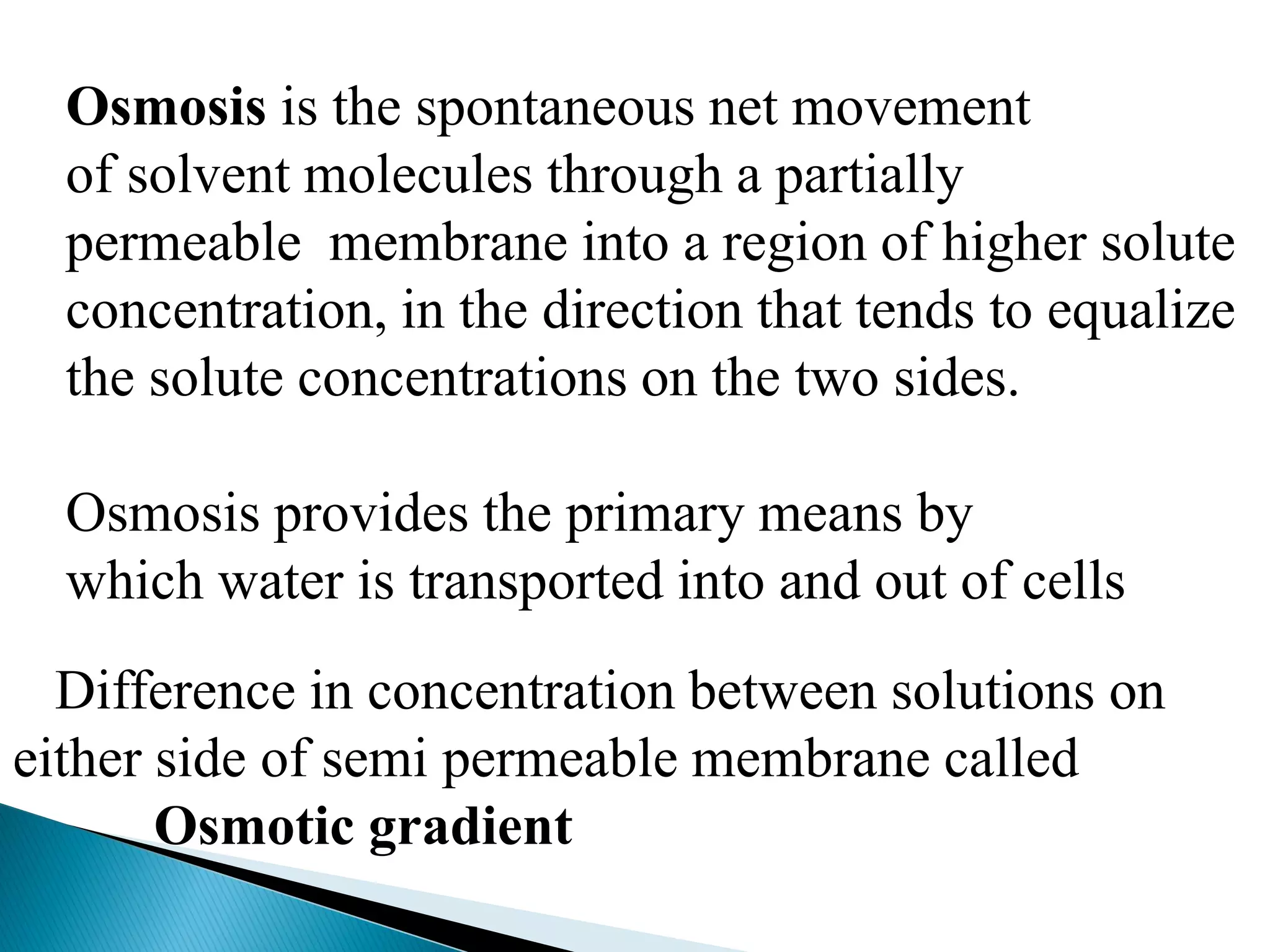 OSMOSIS | PDF