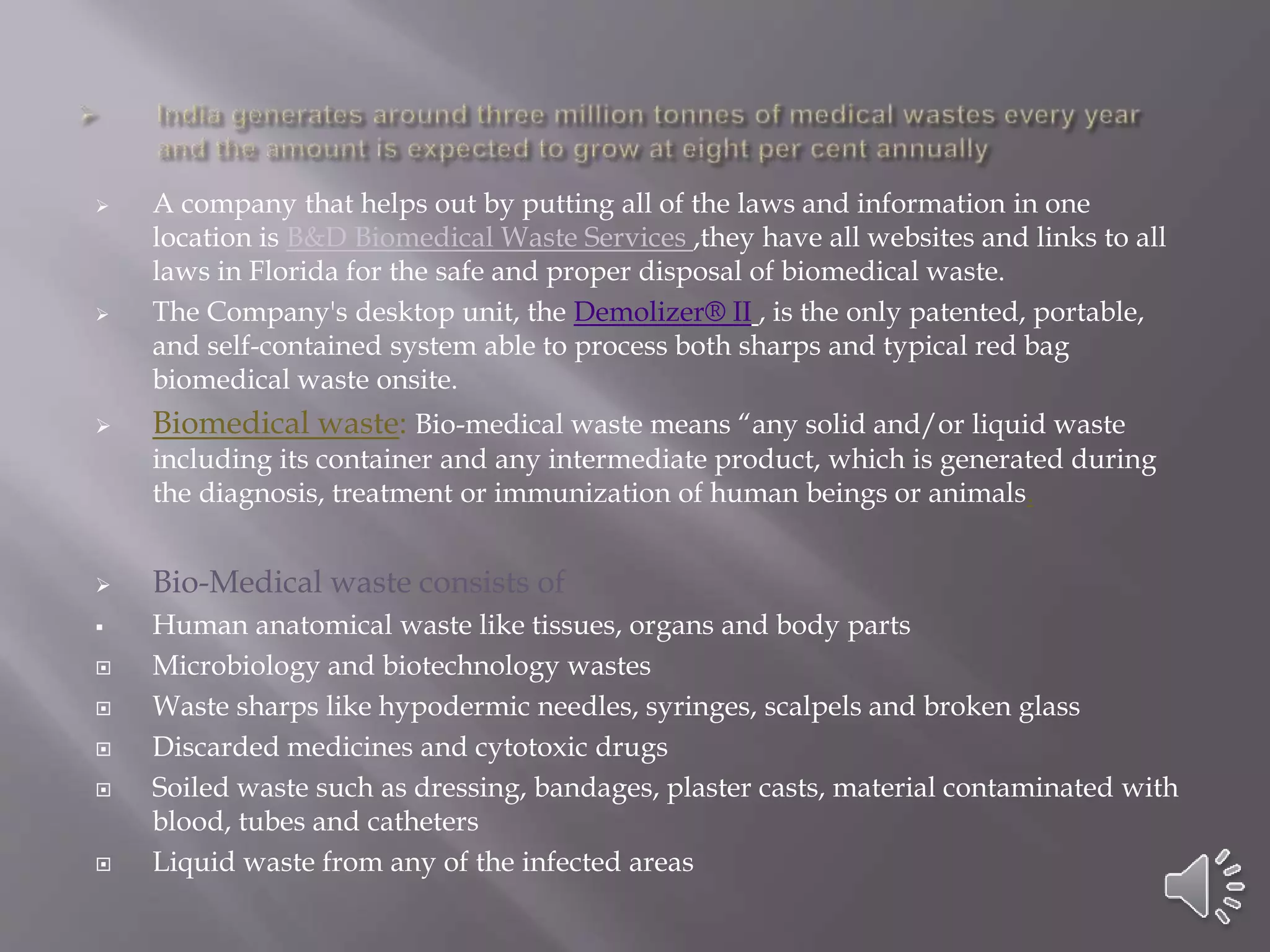 Bio-medical waste management | PPT