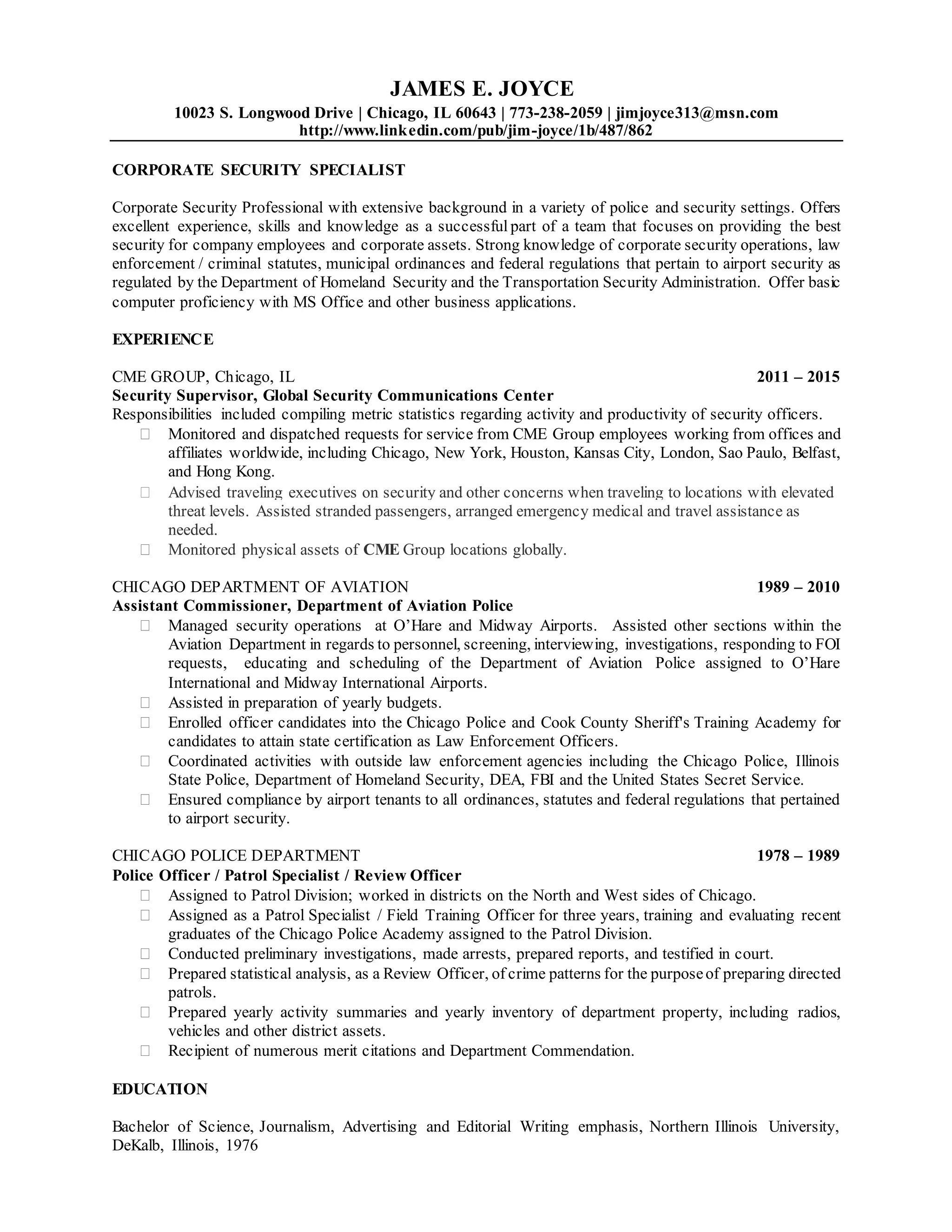 James E Joyce 2016 | DOCX