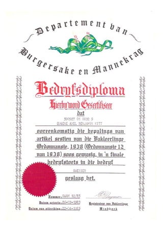 e. Trade Test Certificate | PDF