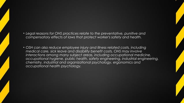 Occupational health and safety | PPT