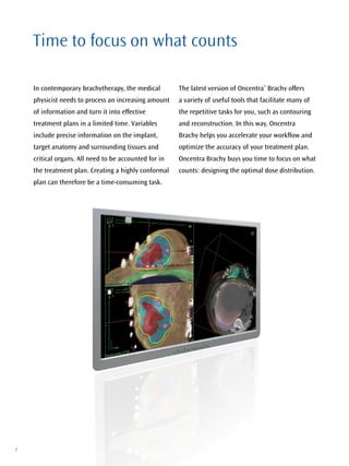 Oncentra® Brachy brochure | PDF