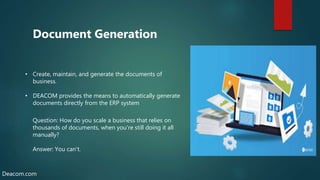 Daecom Enterprise Resource Planning System | PPTX