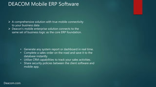 Daecom Enterprise Resource Planning System | PPTX
