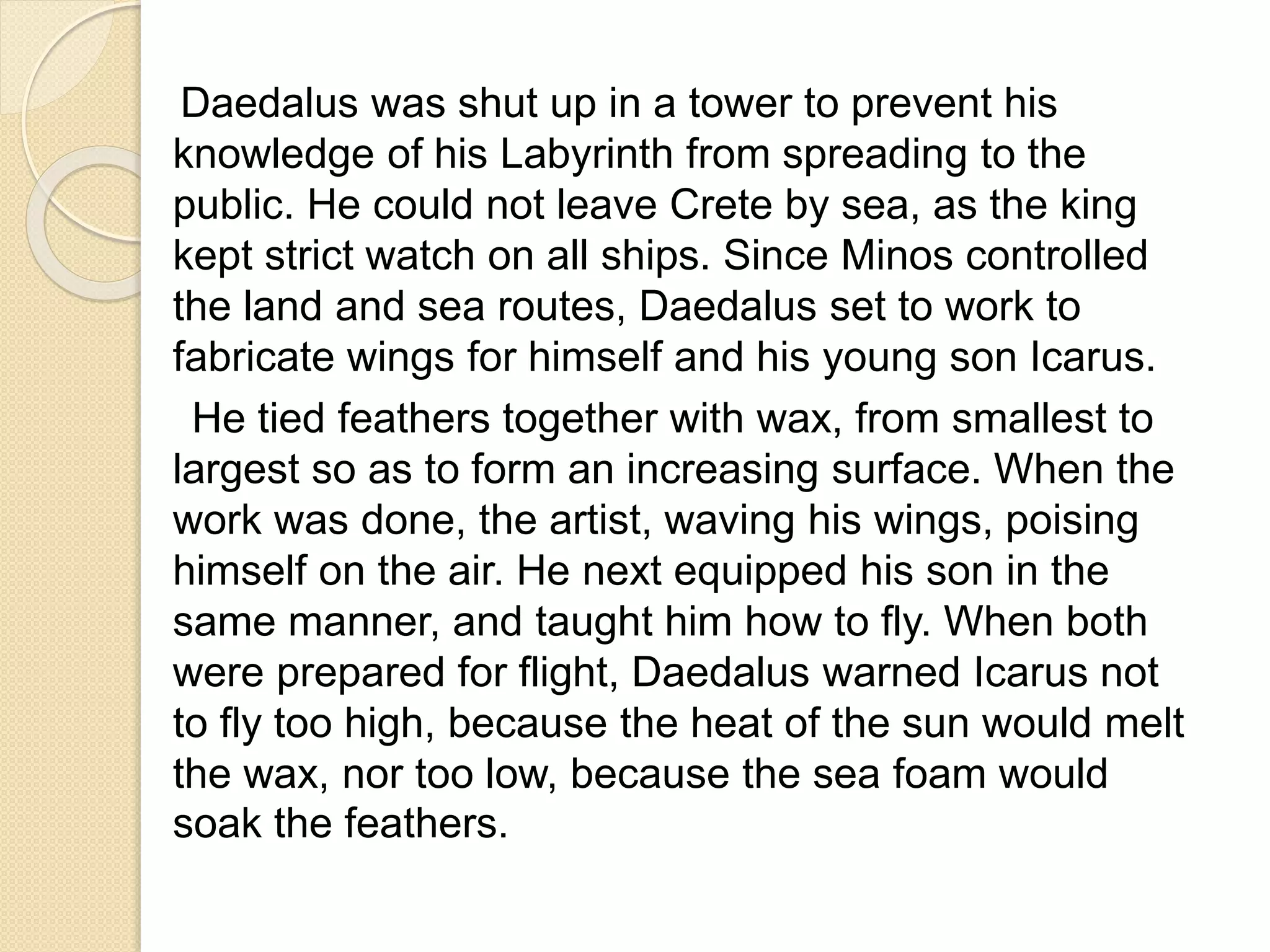 Daedalus and Icarus | PPTX