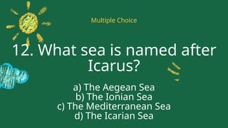 Quiz on Daedalus and Icarus - Greek Mythology | PPTX