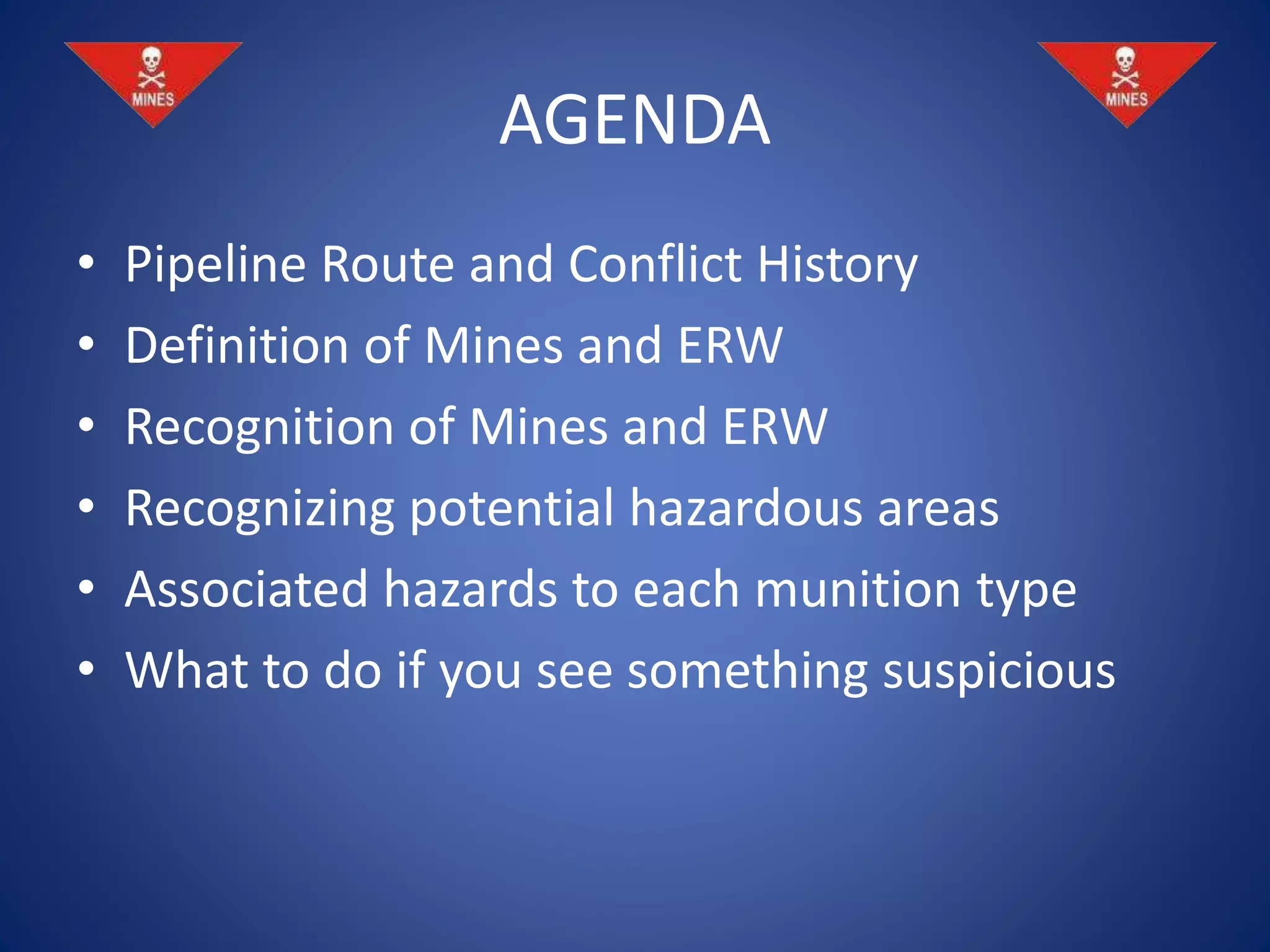 MINES & ERW SAFETY AWARENESS 1 | PPTX