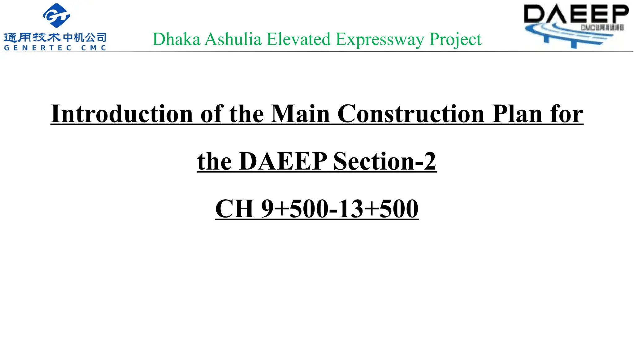 DAEEP-DHAKA ASHULIA ELEVATED EXPRESSWAY PROJECT-Section-02- PPT. | PPTX