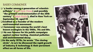 LAWS OF ECOLOGY | PPTX