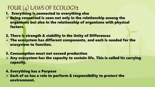 LAWS OF ECOLOGY | PPTX
