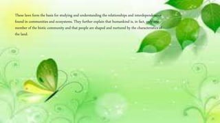 LAWS OF ECOLOGY | PPTX